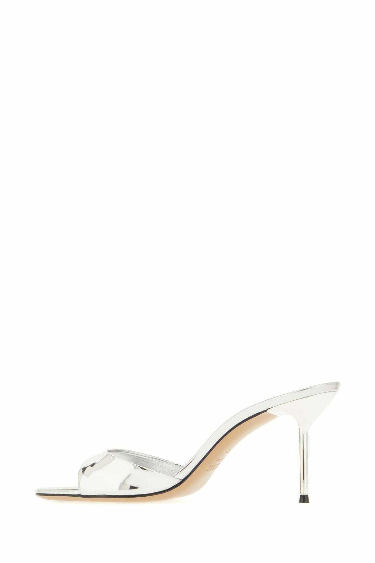 Paris Texas Silver Leather Lidia Mules Paris Texas