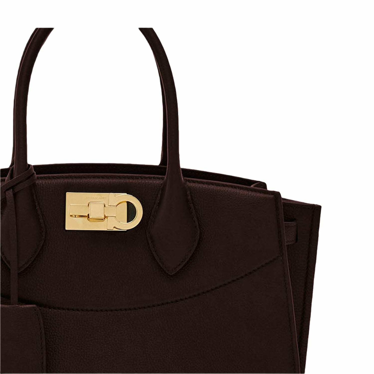 Ferragamo Grained Leather Handbag Salvatore Ferragamo