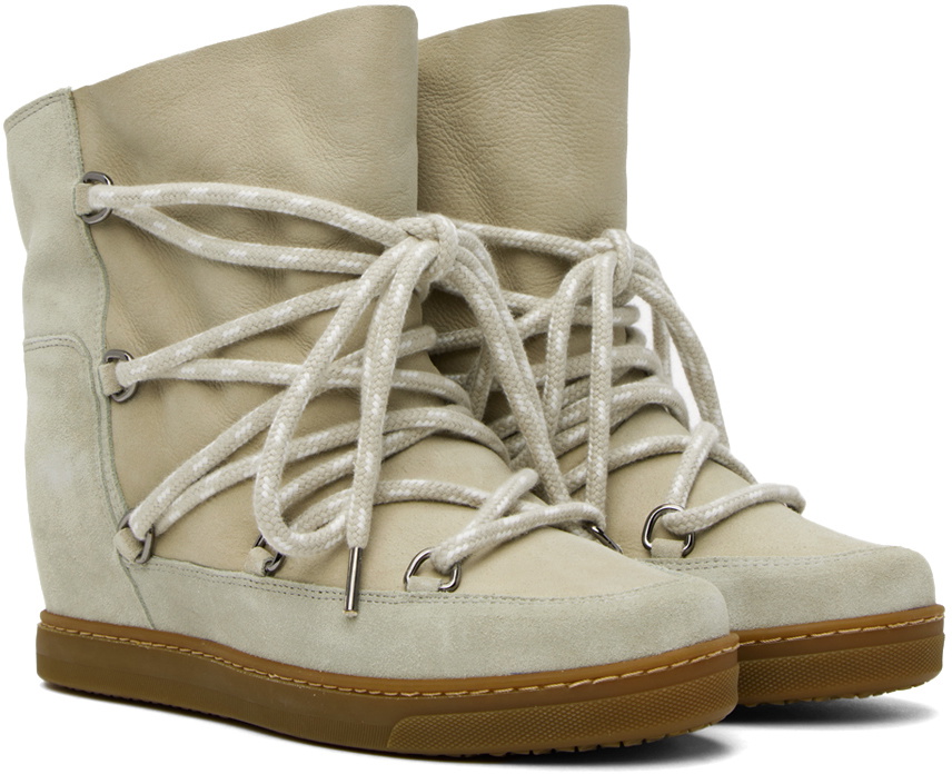 Isabel Marant Beige Nowles Boots Isabel Marant