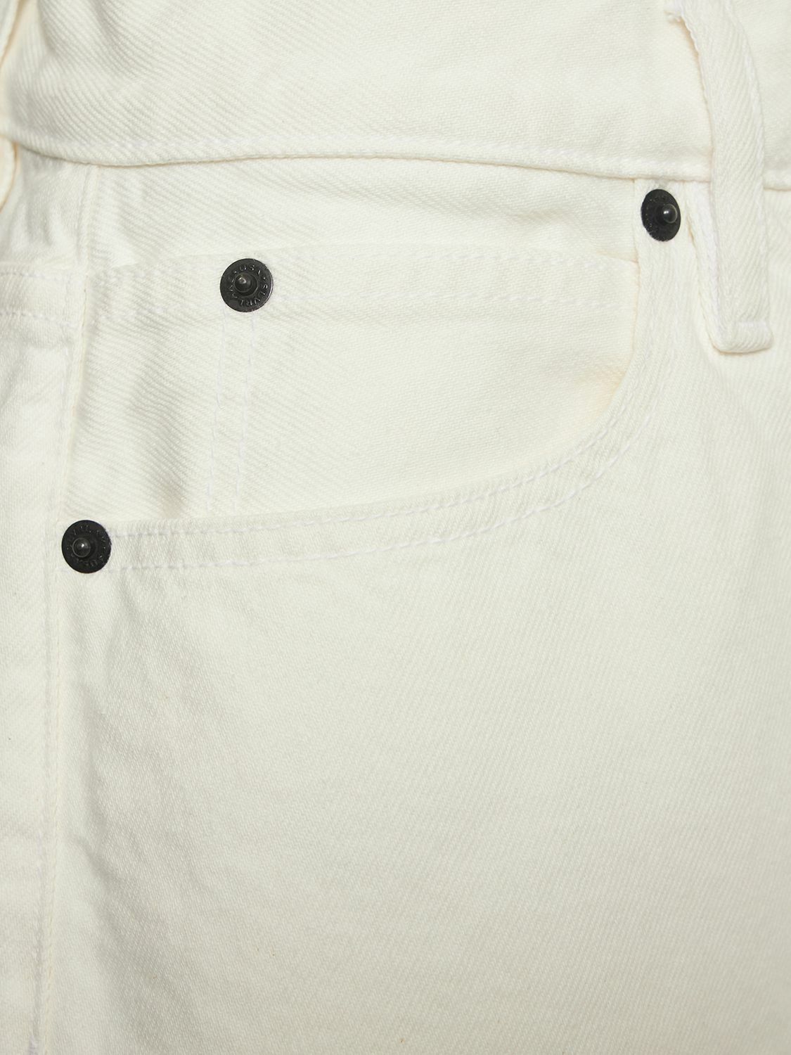 SLVRLAKE Micro Cut Off Cotton Denim Mini Skirt SLVRLAKE