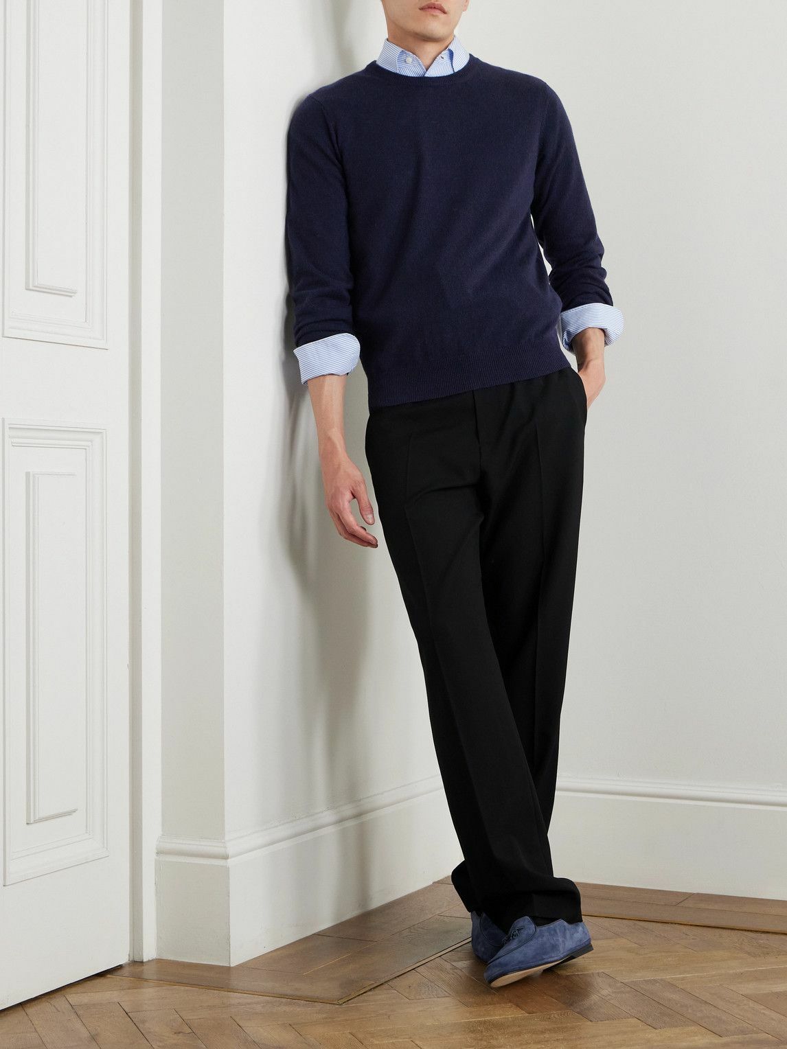 Rubinacci - Cashmere Sweater - Blue Rubinacci