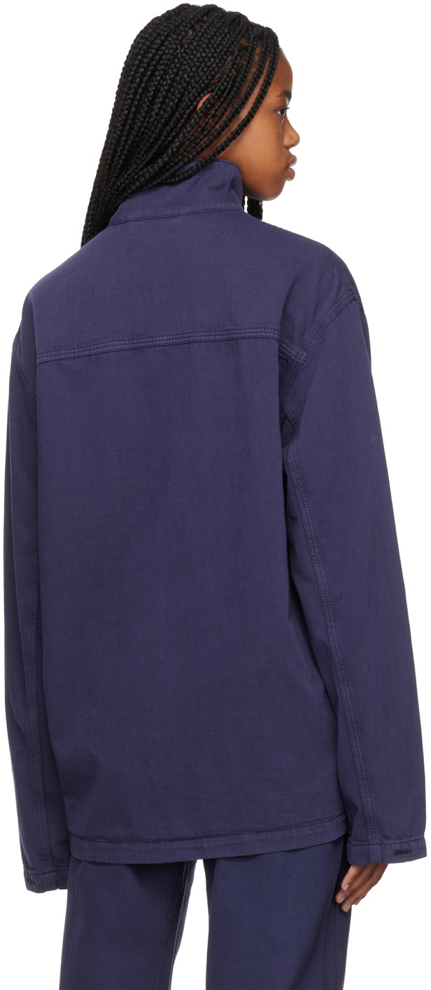 Lemaire Blue Button-Up Denim Jacket Lemaire
