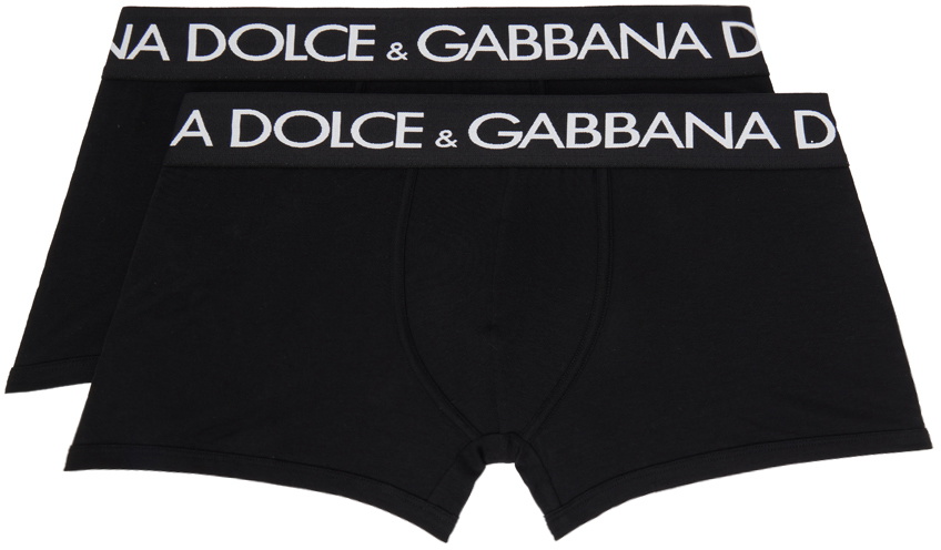 Dolce & Gabbana Two-Pack Black Boxers Dolce & Gabbana
