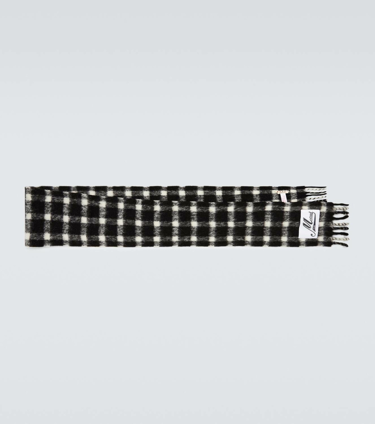 Marni Checked wool-blend scarf Marni