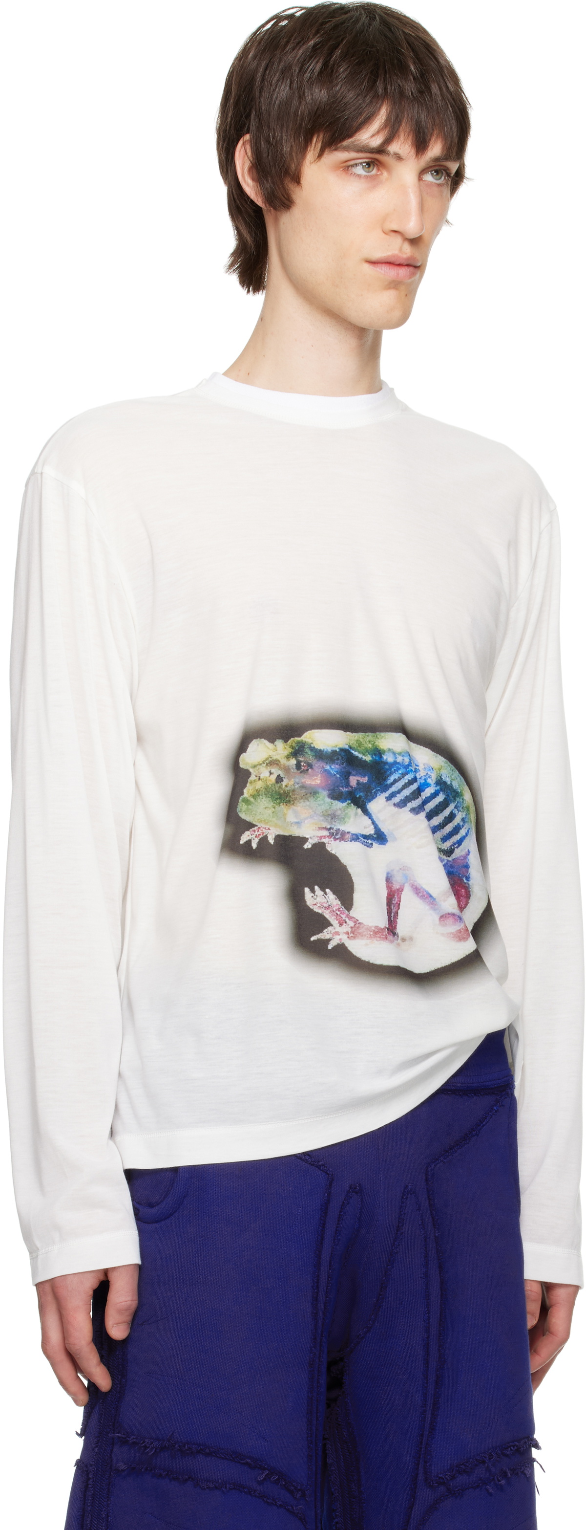 YAKU SSENSE Exclusive White Crewneck Mother T-shirt YAKU