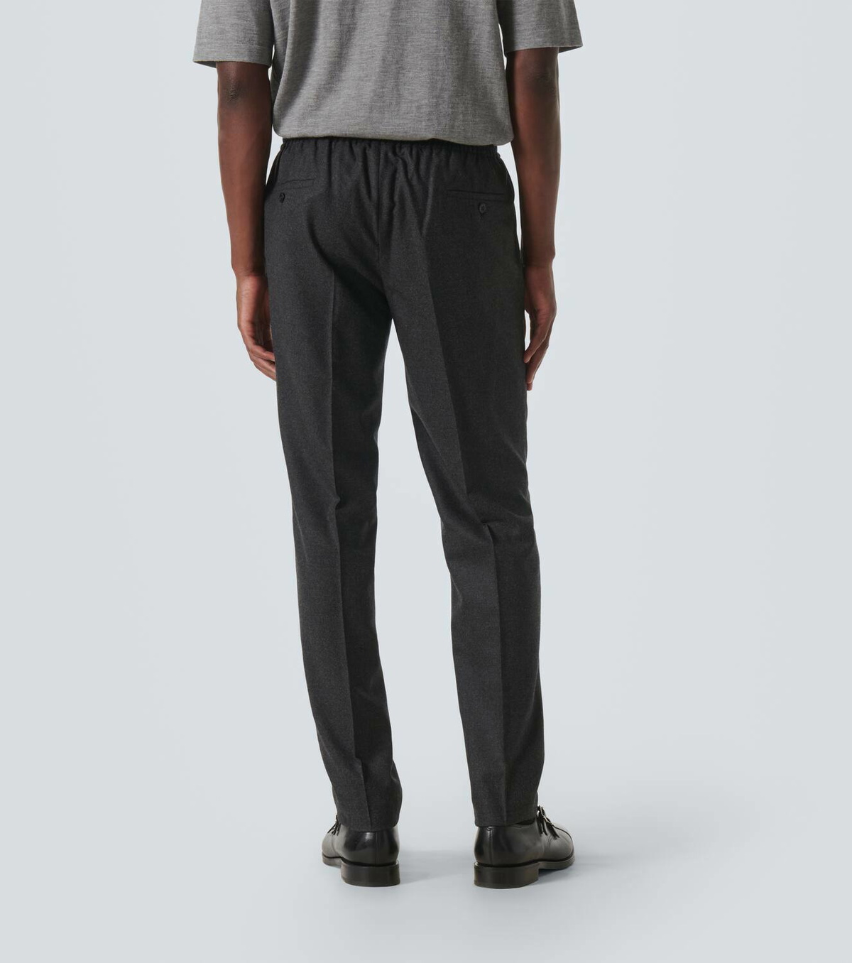 RUBINACCI Virgin wool slim pants Rubinacci
