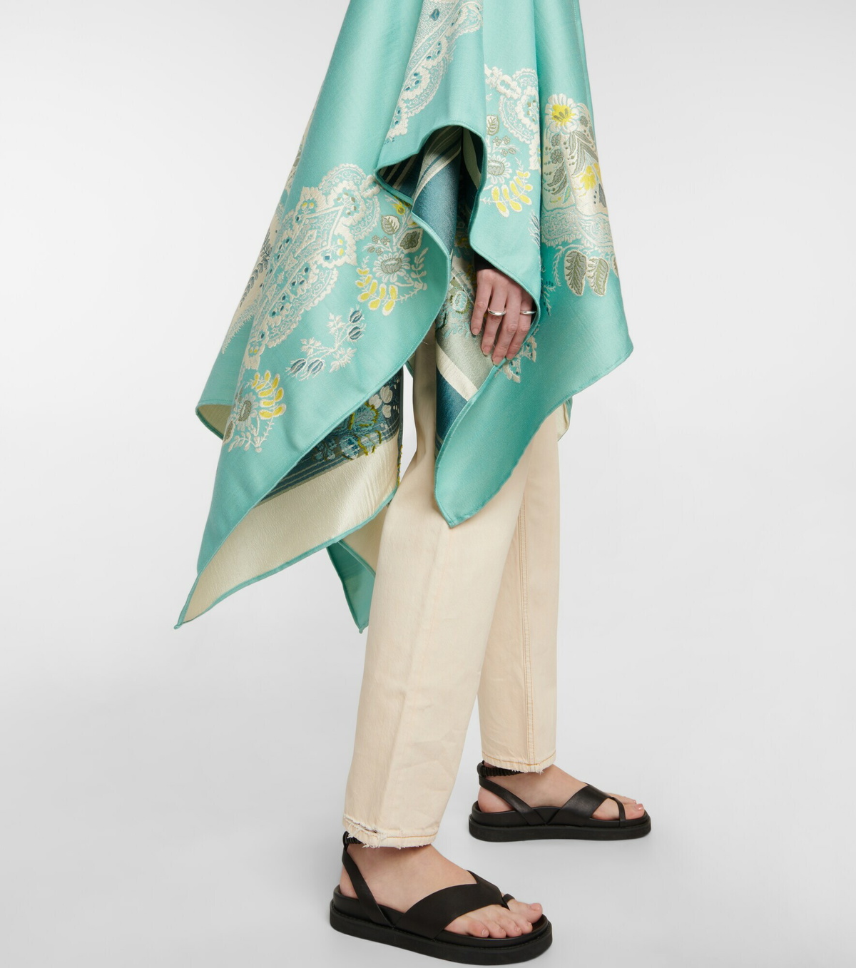 Etro - Embroidered poncho Etro