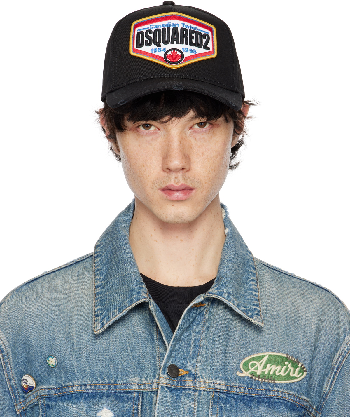Dsquared2 Black 'Dsquared2' Logo Baseball Cap Dsquared2