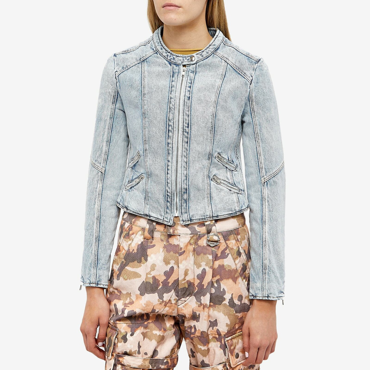 Isabel Marant Women's Denim Jacket in Light Blue Isabel Marant