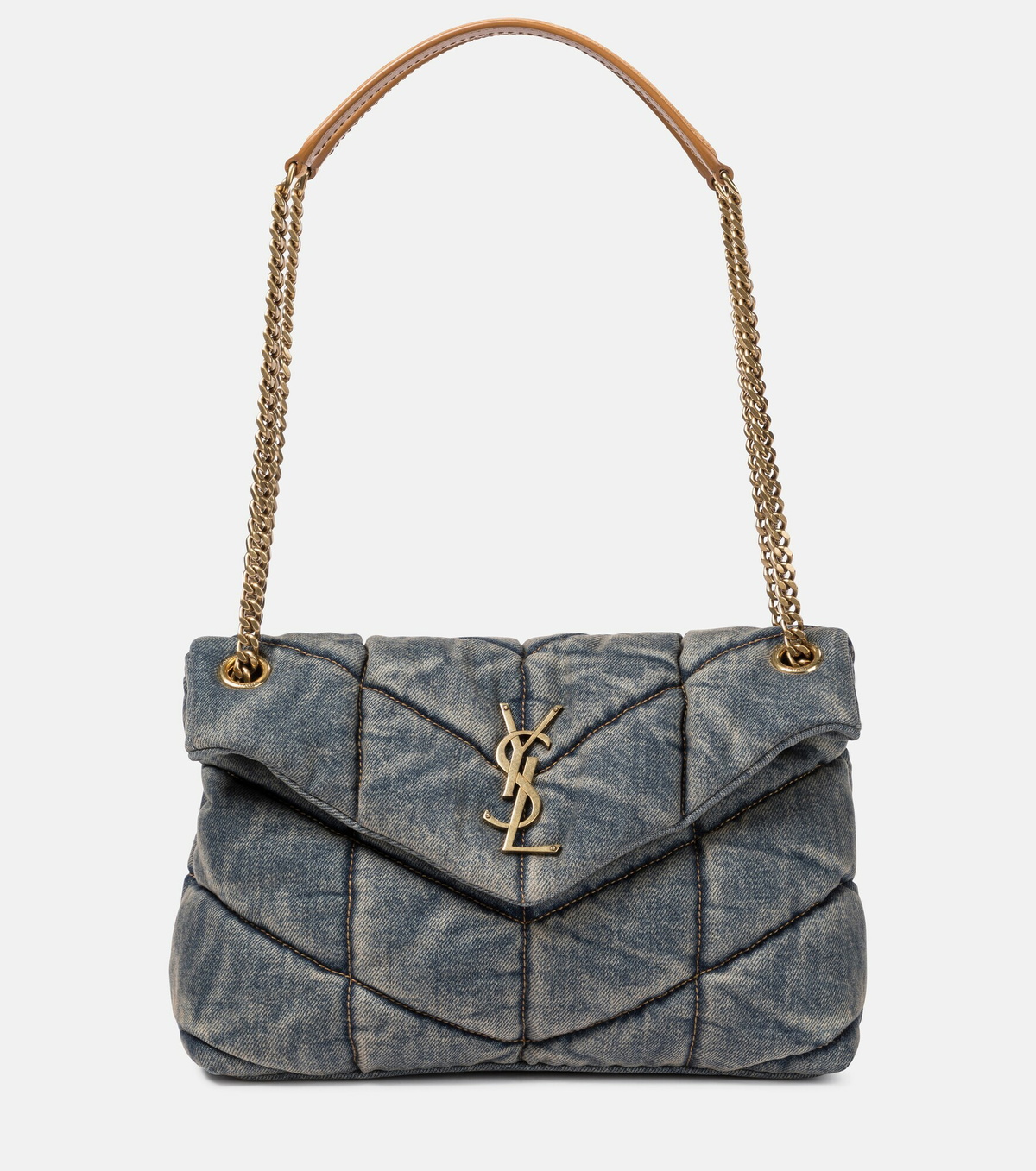 Saint Laurent - Puffer Small denim shoulder bag Saint Laurent