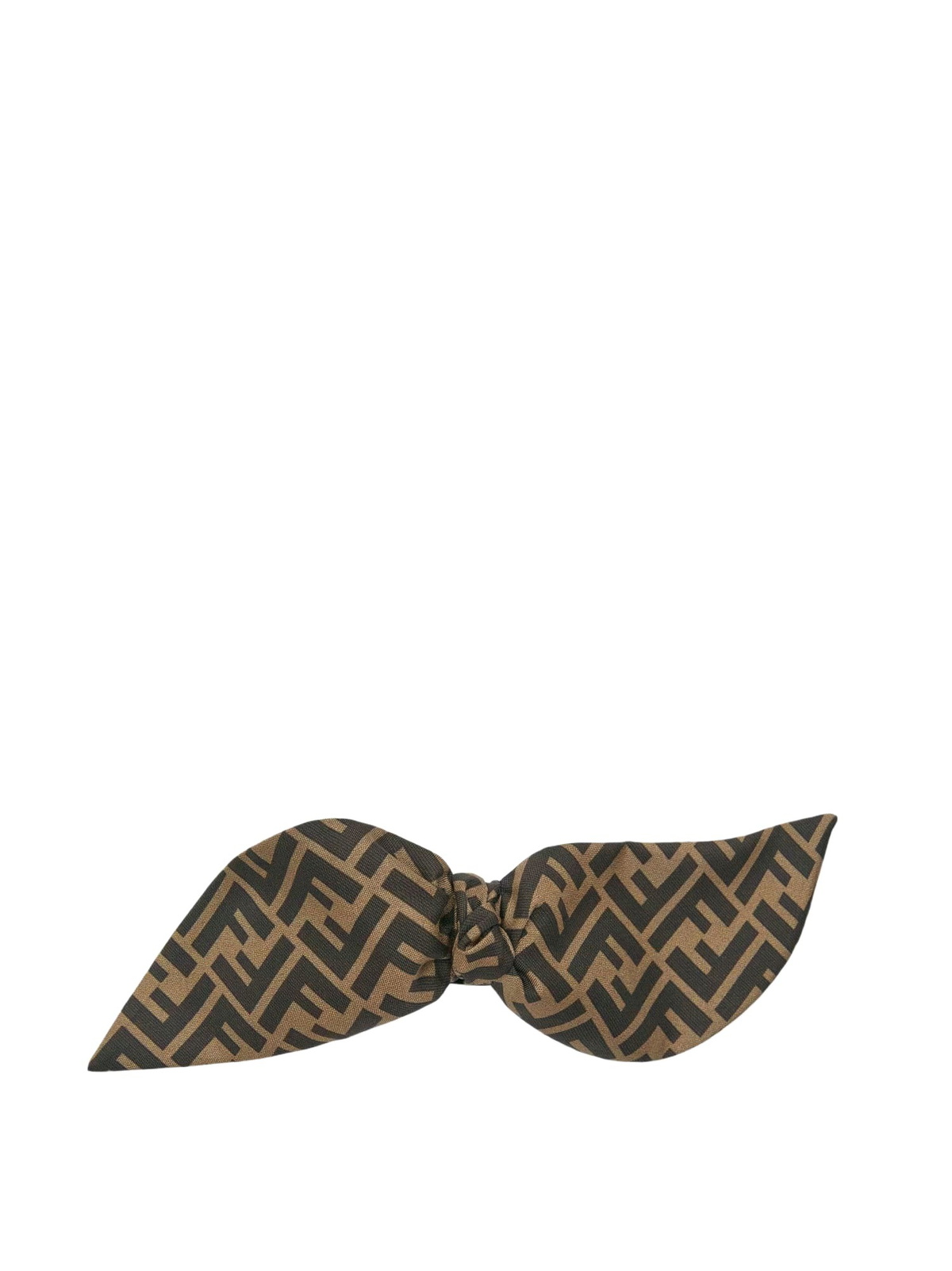 Fendi Silk Twill Hair Clip With Ff Motif Fendi