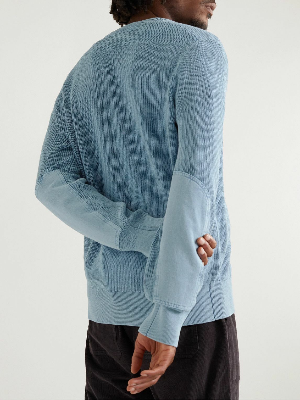 Rag & Bone - Dexter Ribbed Cotton Sweater - Blue Rag and Bone