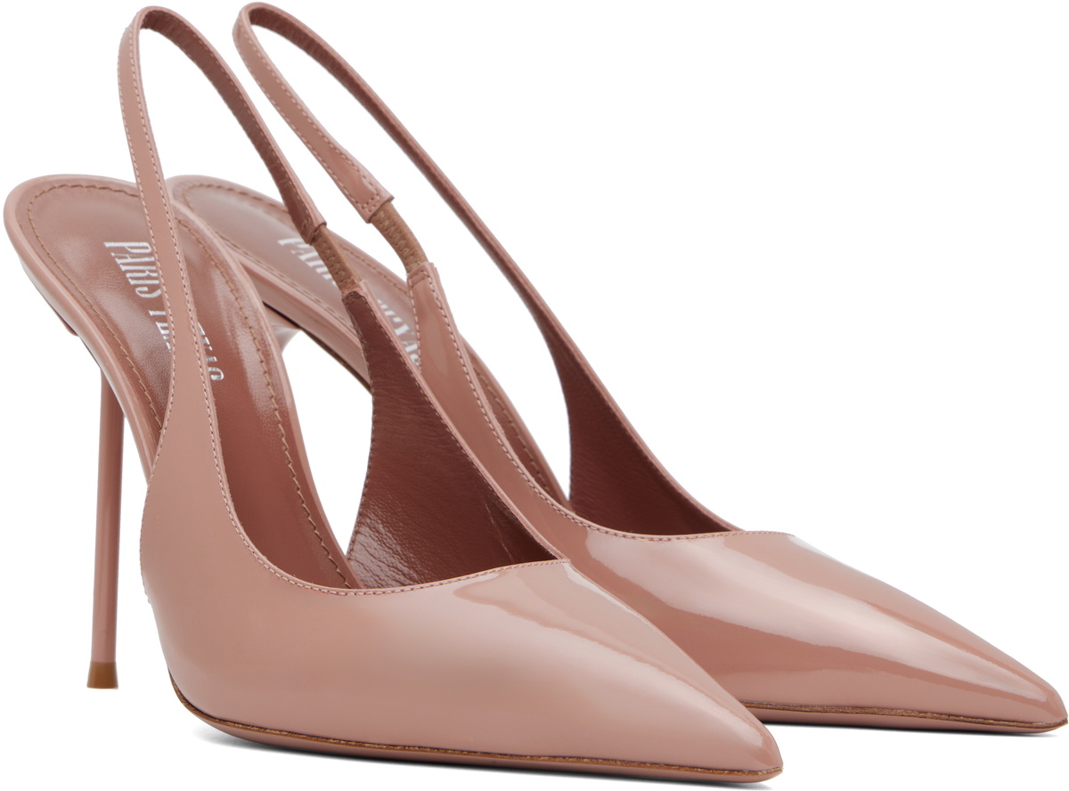Paris Texas Pink Lidia Slingback Heels Paris Texas