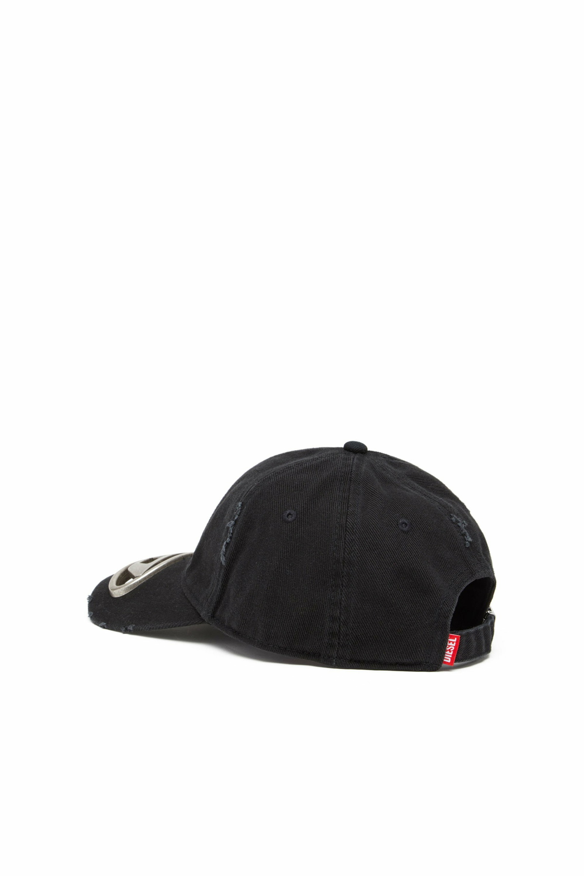 Diesel Baseball cap with metal Oval D plaque - Caps Mens in Black Diesel