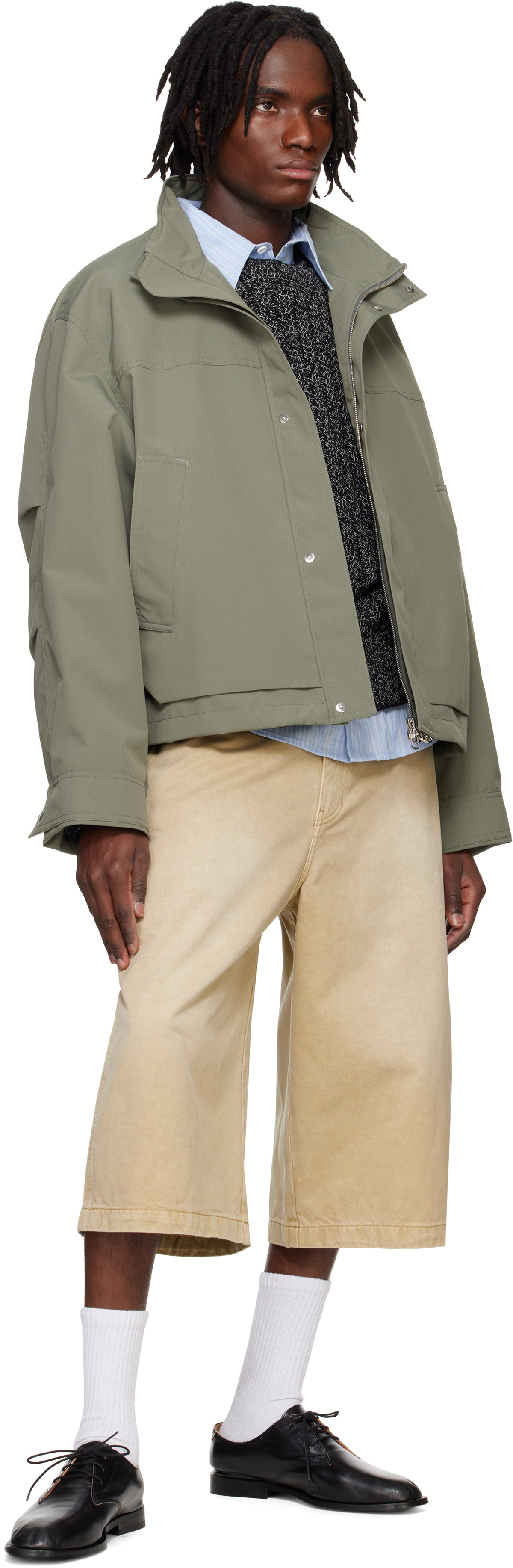 Solid Homme Tan Four-Pocket Denim Shorts Solid Homme
