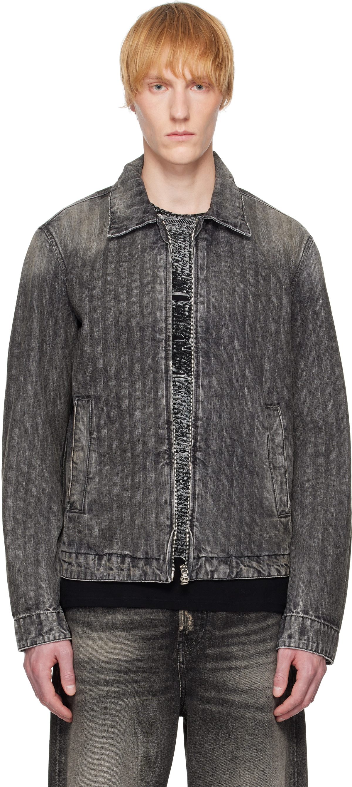 Diesel Black D-Rohe Denim Jacket Diesel