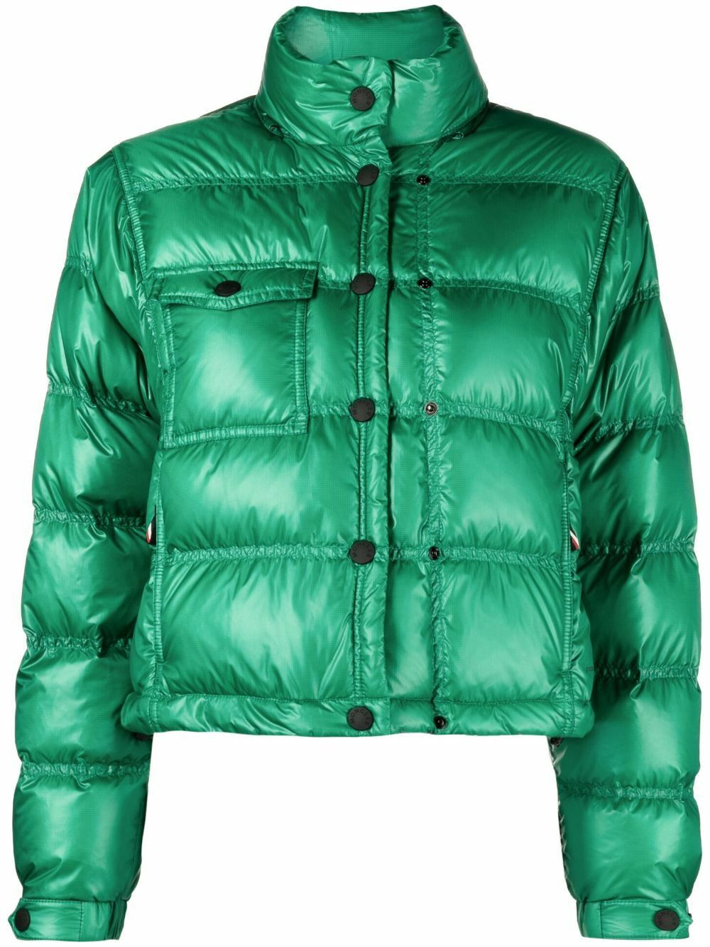Moncler Green Anras Quilted Bomber Jacket Moncler