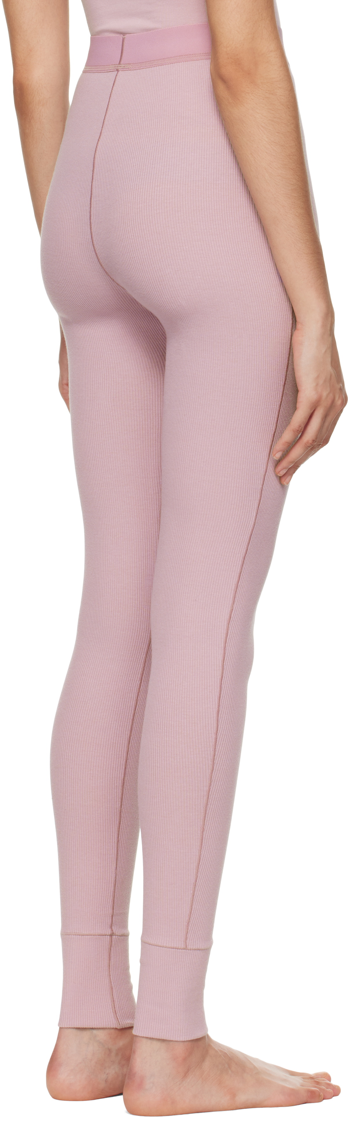 SKIMS Purple Cotton Rib Leggings SKIMS