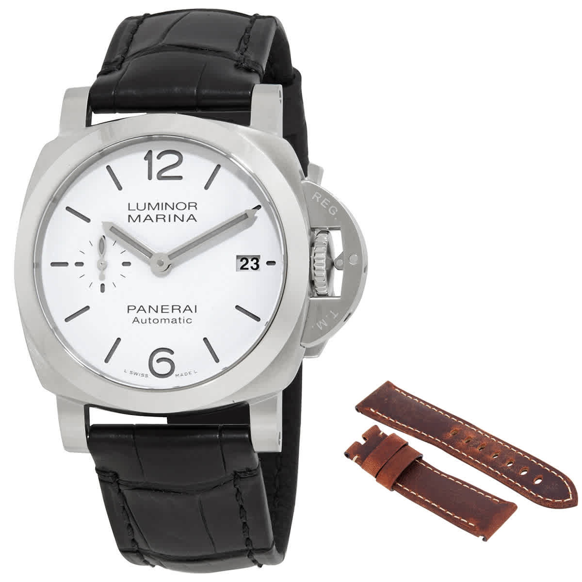 Panerai Luminor Marina Automatic White Dial Mens Watch PAM01271 Panerai