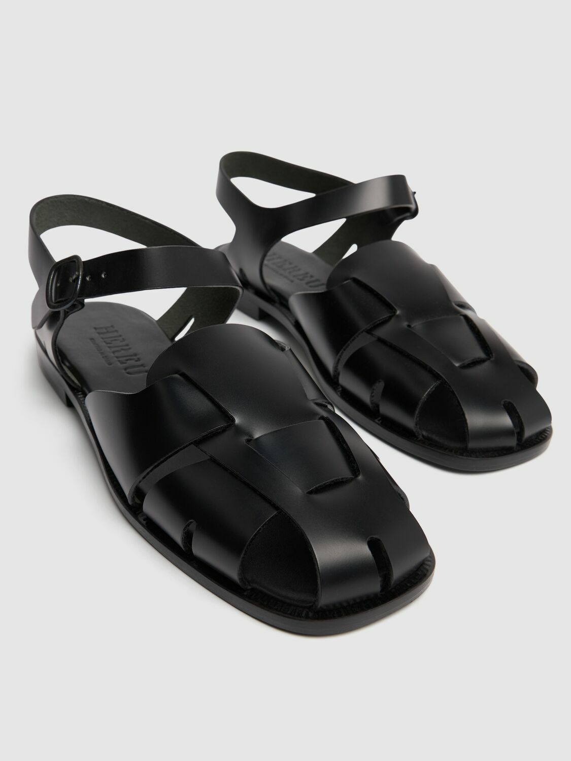HEREU 20mm Pedra Leather Fisherman Sandals HEREU