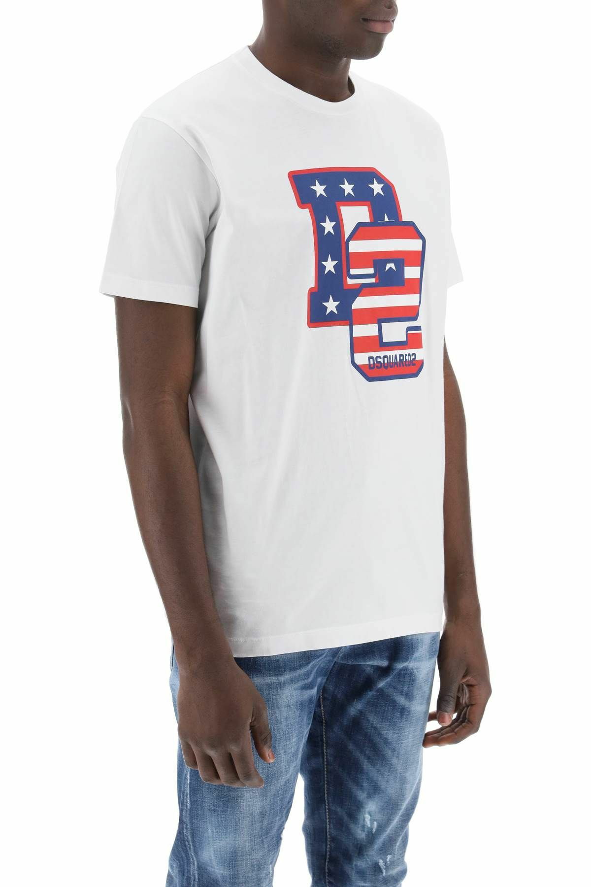 DSQUARED2 cool fit t-shirt with d2 print White Dsquared2