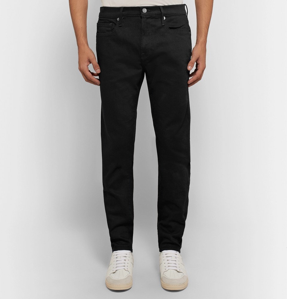 FRAME - L'Homme Skinny-Fit Stretch-Denim Jeans - Men - Black Frame Denim