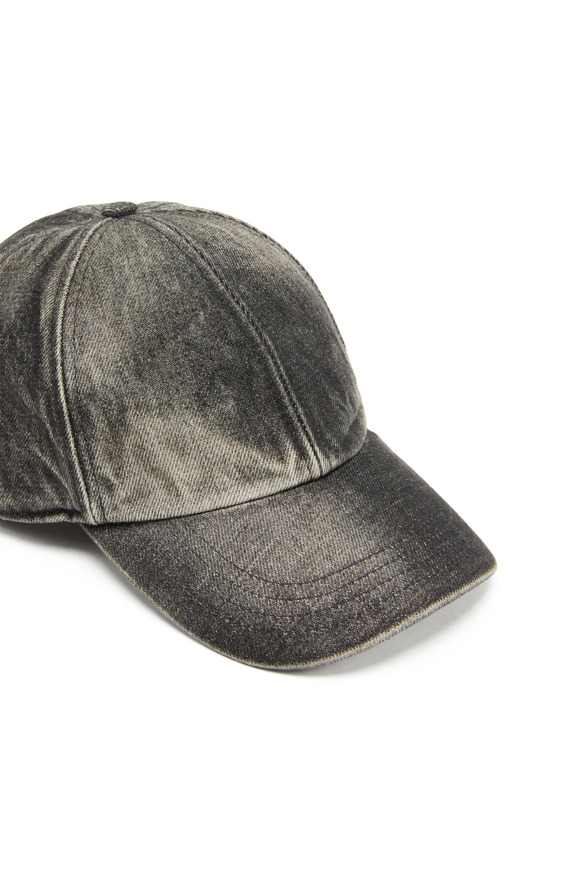 Diesel Baseball cap in washed denim - Caps Mens in Black Diesel