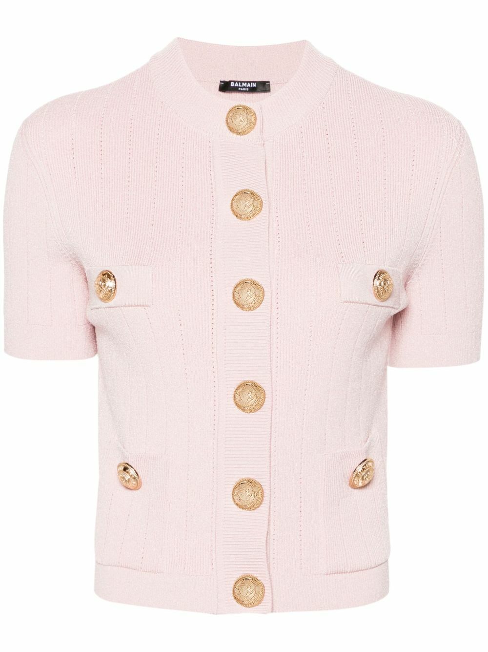 BALMAIN - Buttoned Cropped Cardigan Balmain