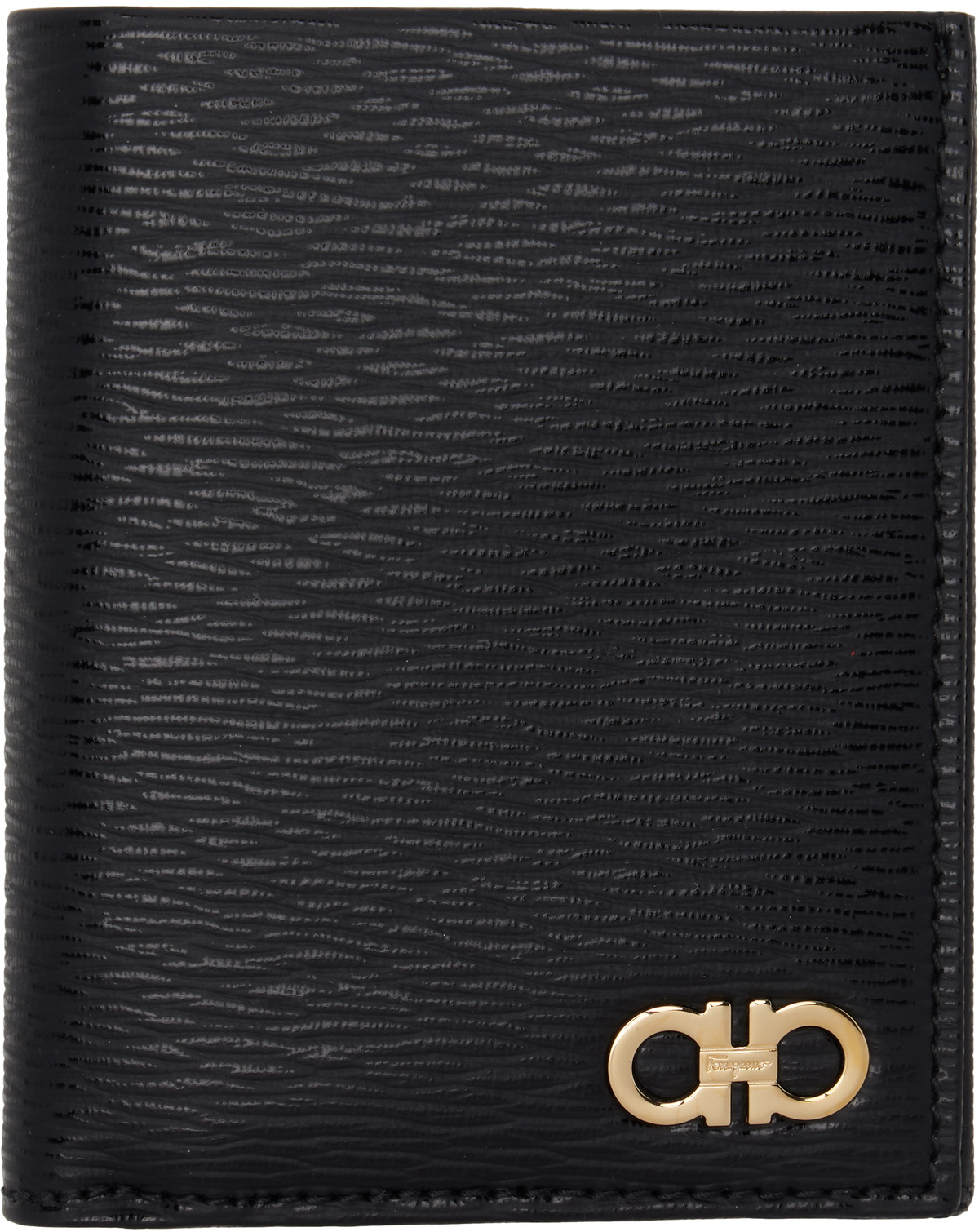 Ferragamo Black Gancio Wallet Salvatore Ferragamo