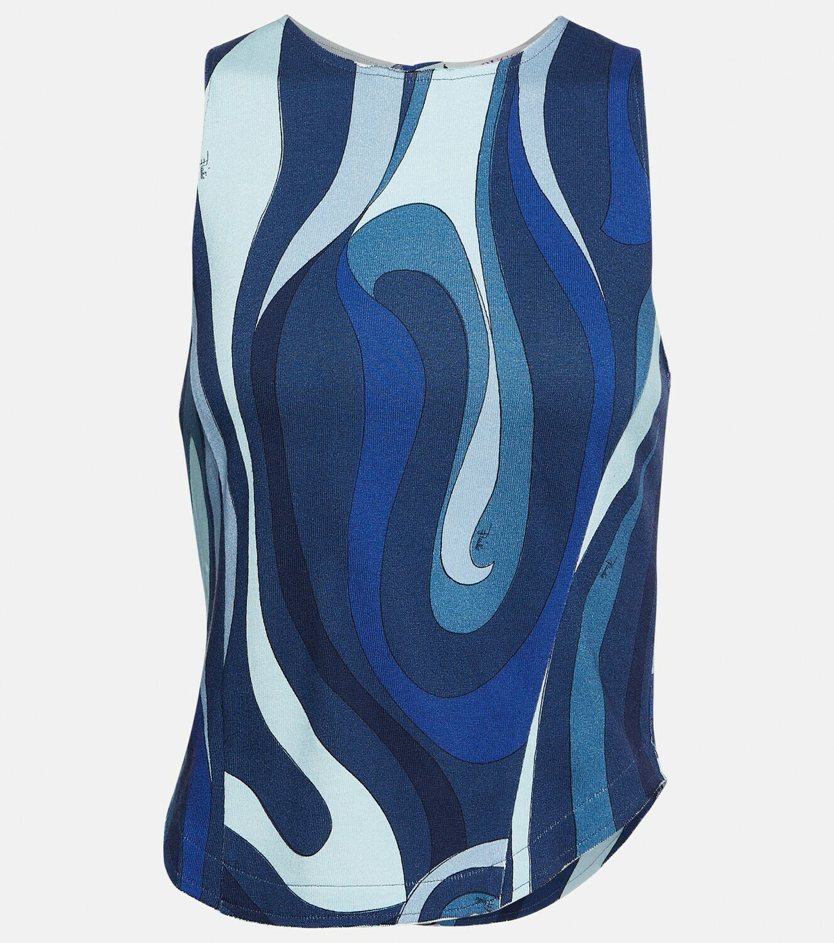 Pucci Printed denim top Emilio Pucci
