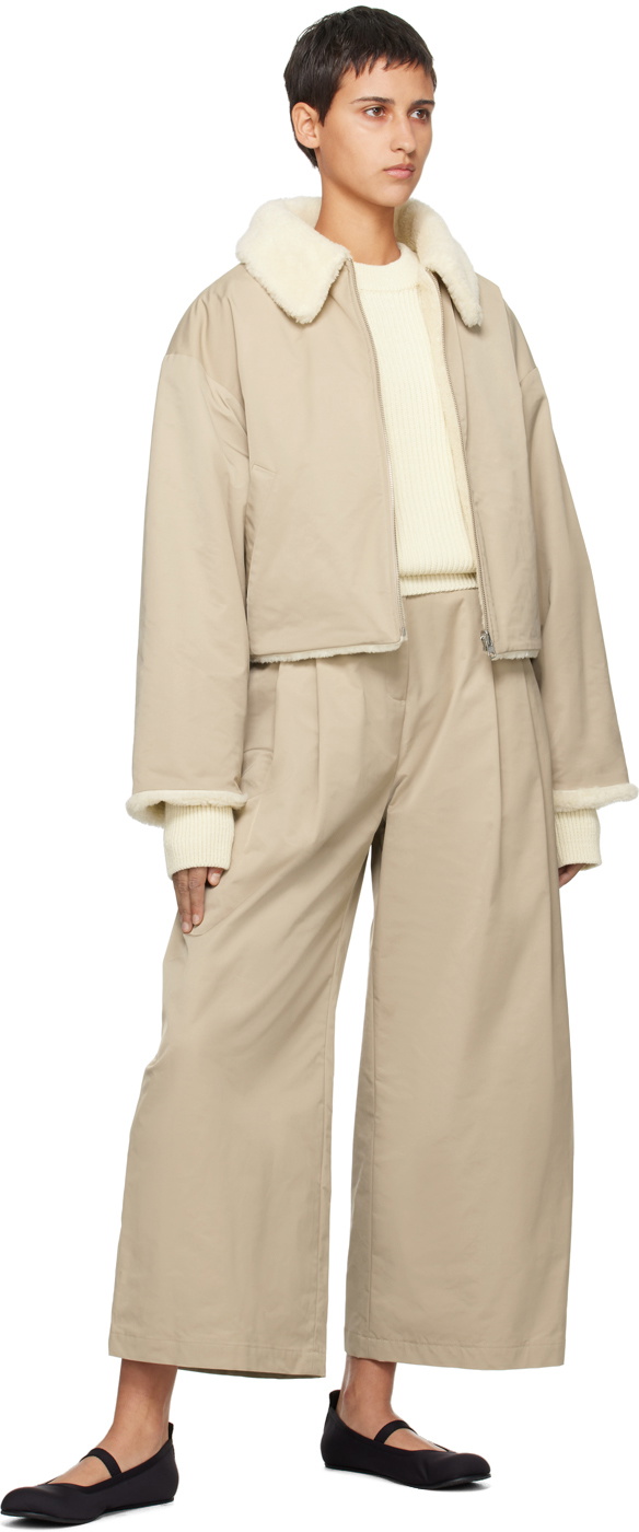 AMOMENTO Gray Cropped Reversible Jacket AMOMENTO