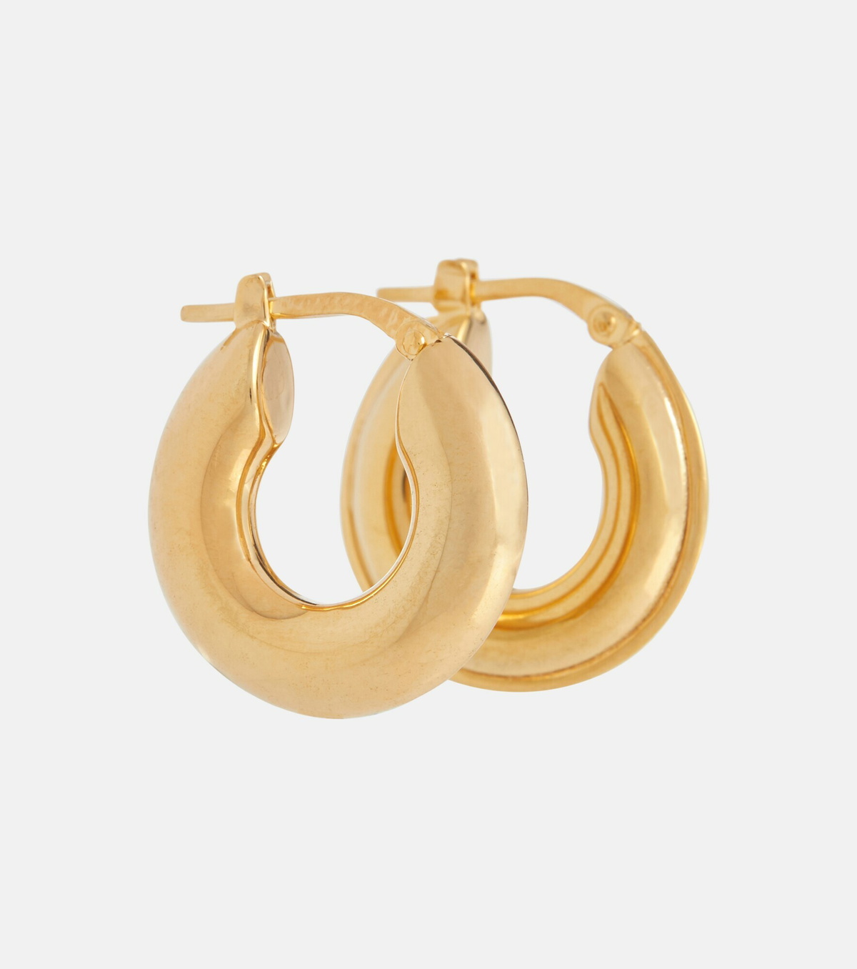 Bottega Veneta - Gold-plated sterling silver hoop earrings Bottega Veneta
