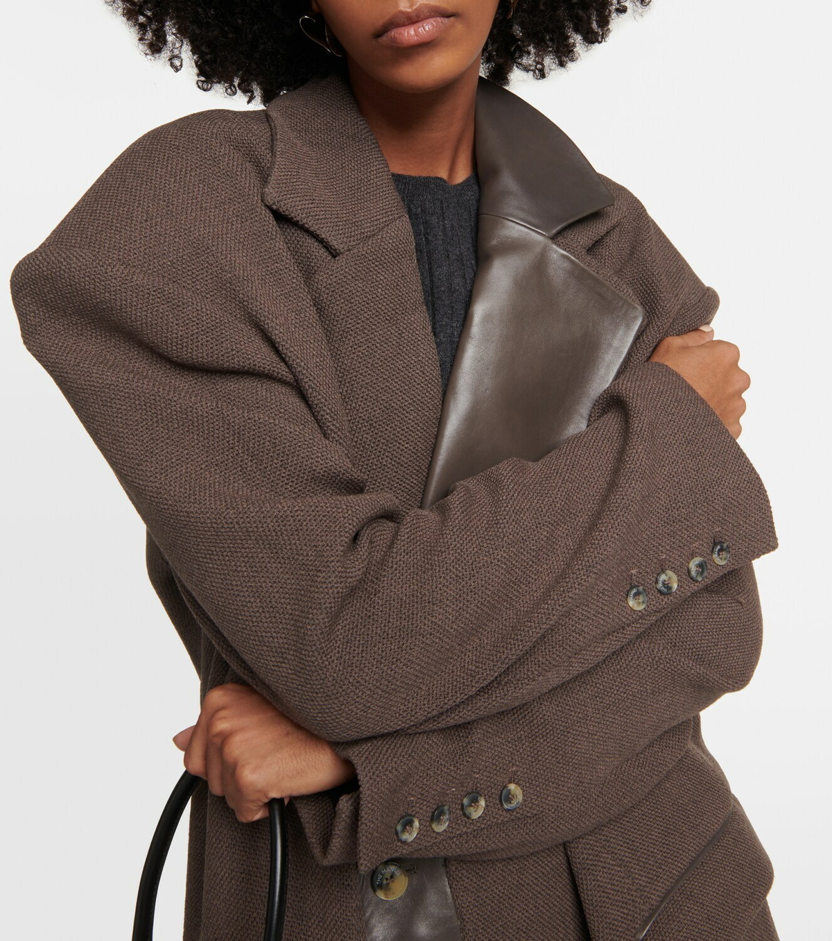The Mannei Dundee oversized wool-blend coat The Mannei