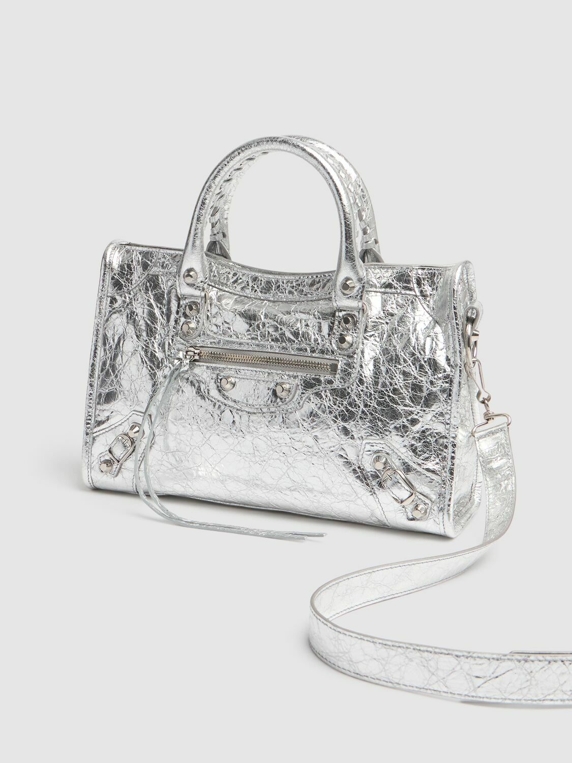 BALENCIAGA Small Le City Arena Leather Shoulder Bag Balenciaga