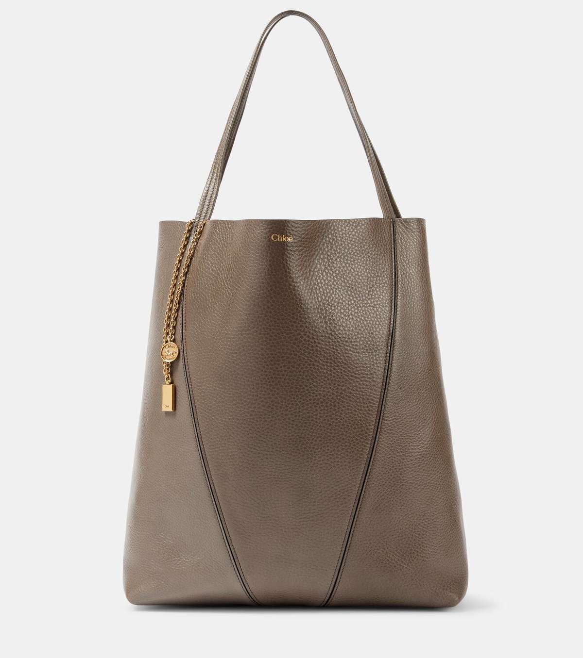 Chloé Chloé Spin Large leather tote bag Chloe