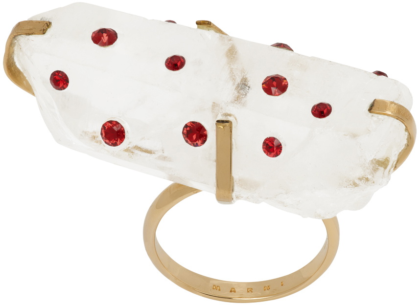 Marni Gold Dice Ring Marni