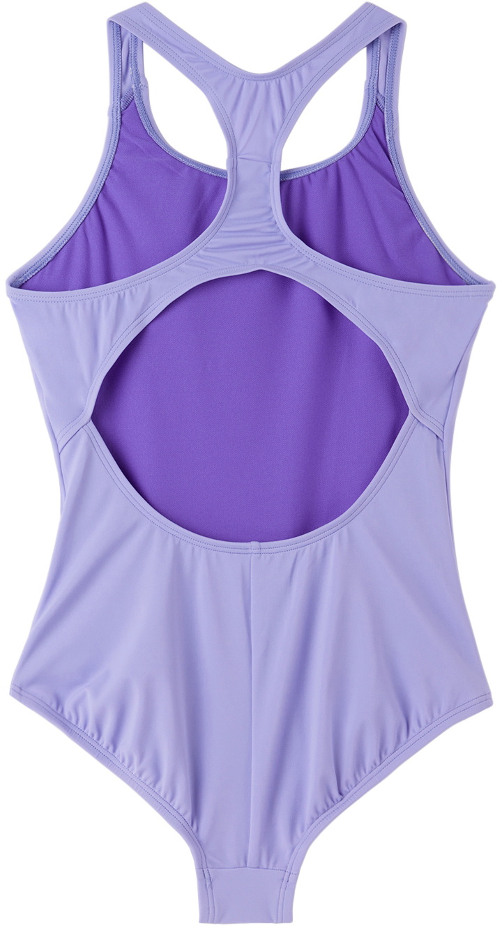 Nike Kids Purple Racer Back One-Piece Swimsuit Nike