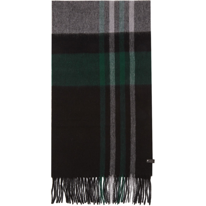 Mackage Black and Green Plaid Ranger-M Scarf Mackage