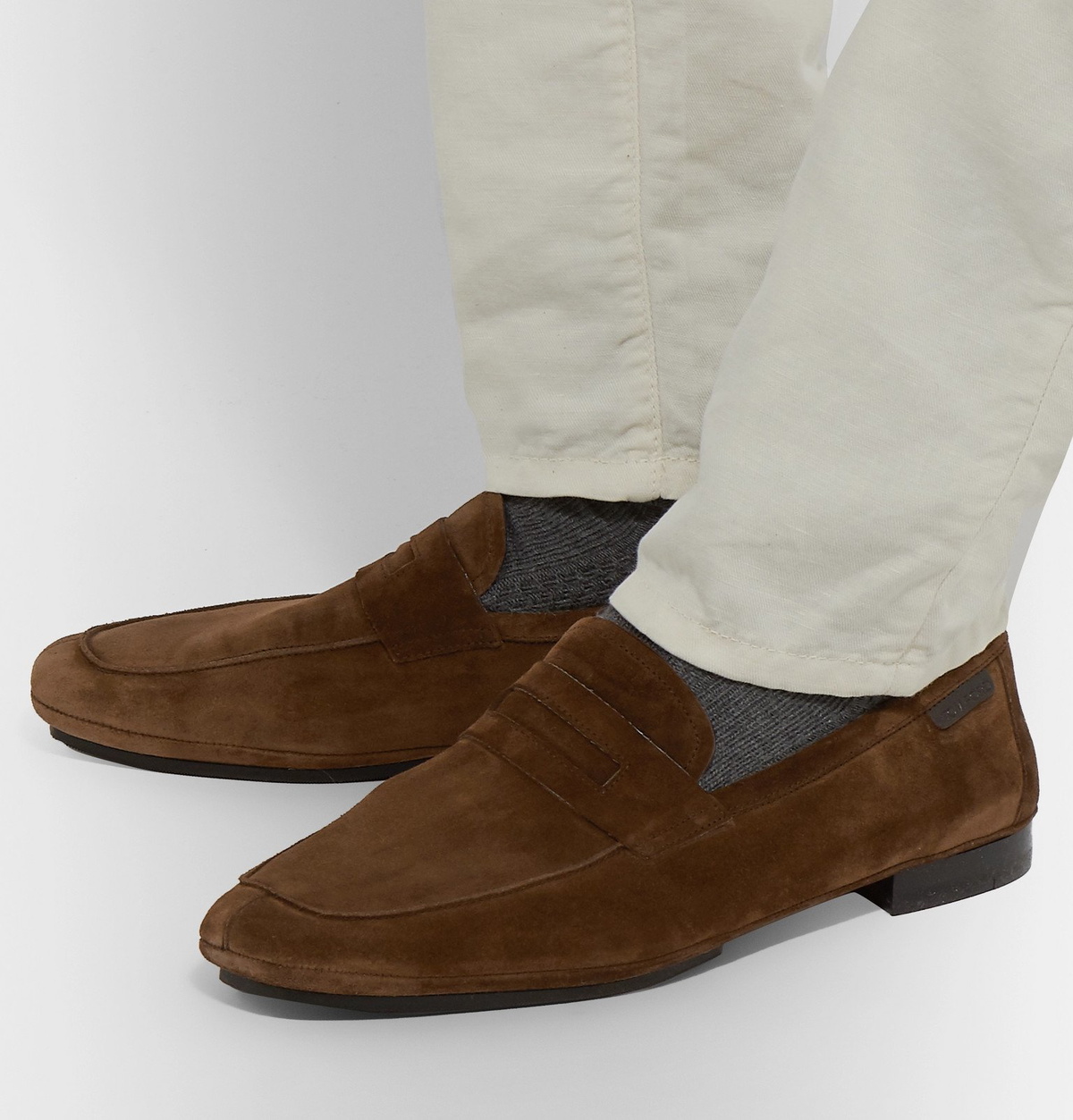 TOM FORD - Berrick Suede Penny Loafers - Brown TOM FORD