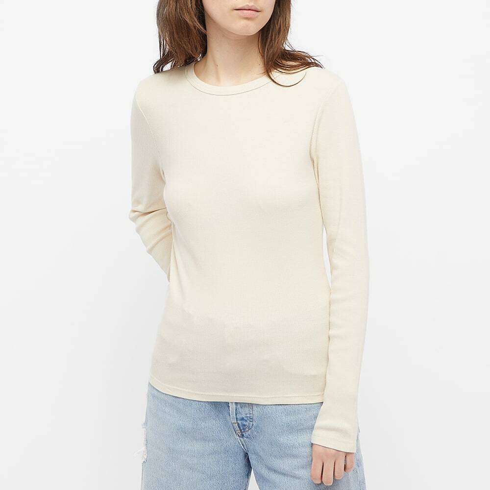 Colorful Standard Women's Long Sleeve Organic Rib T-Shirt in Ivory ...