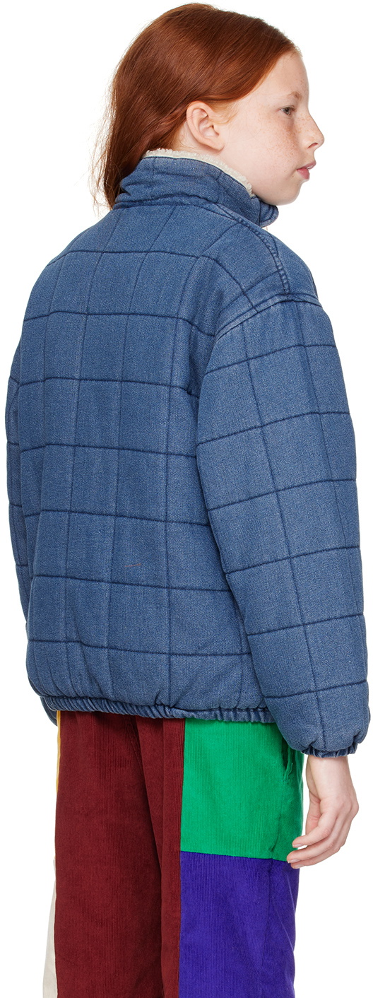 Bobo Choses Kids Blue B.C Vintage Quilted Denim Jacket Bobo Choses