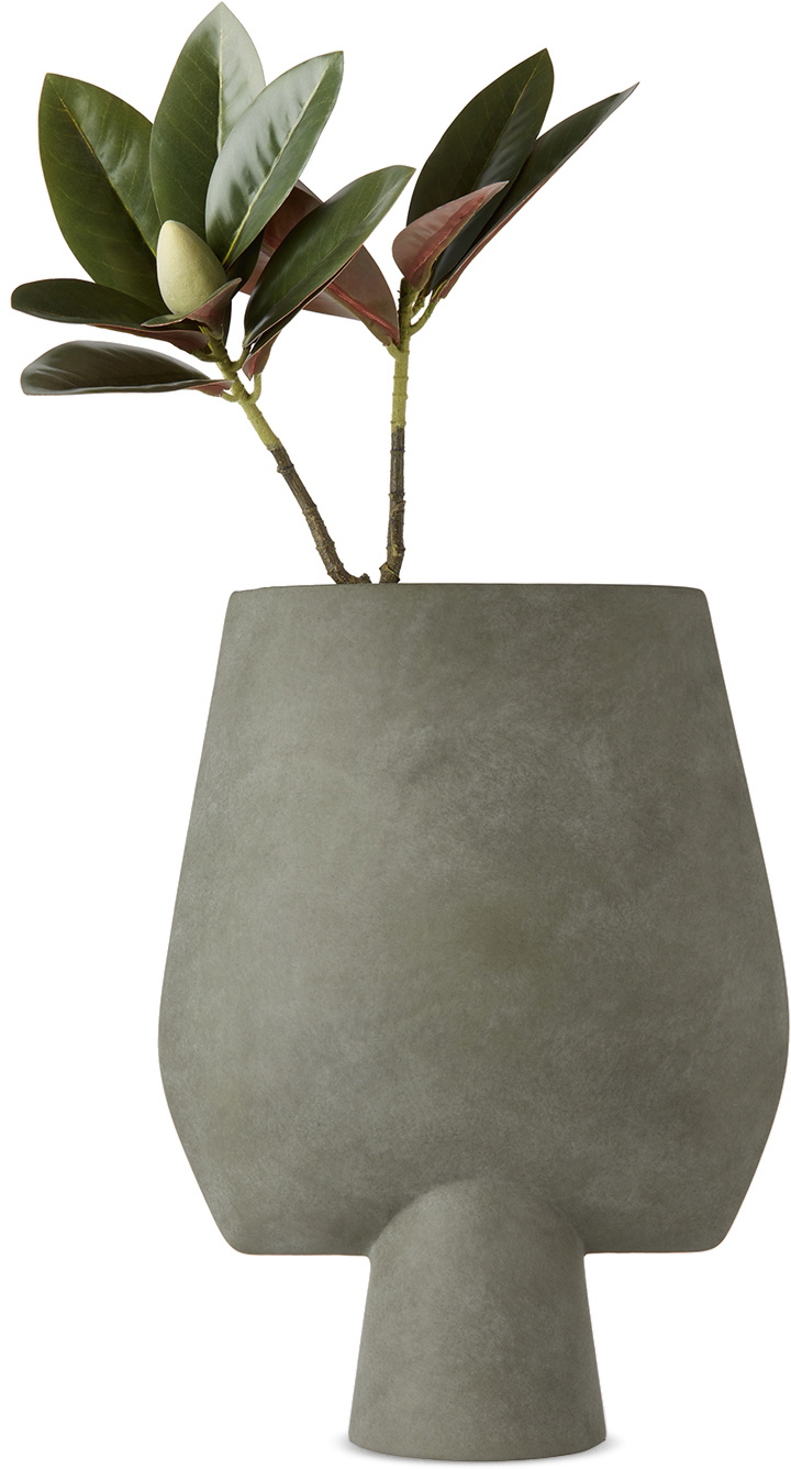 101 Copenhagen Grey Big Square Sphere Vase