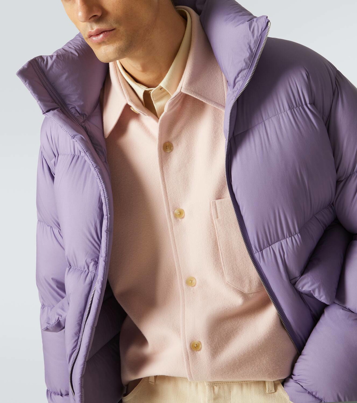 Auralee Wool flannel overshirt Auralee