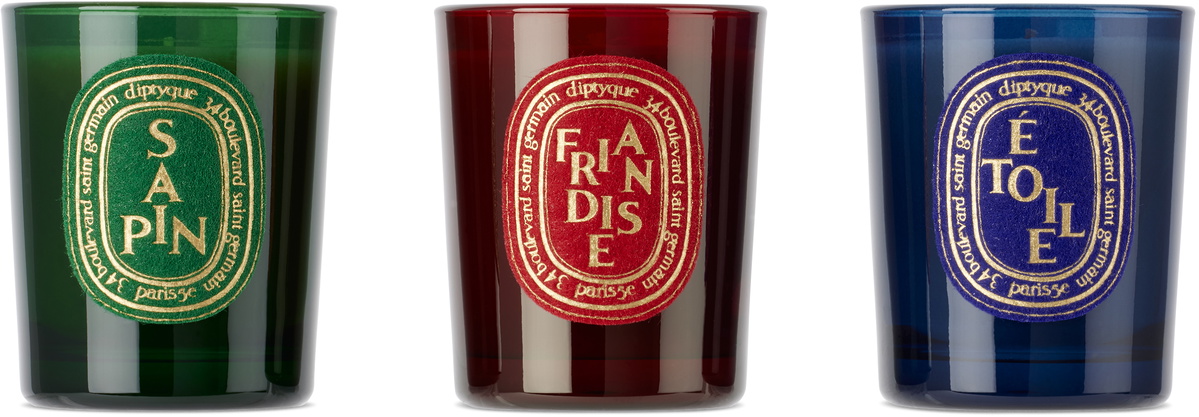 diptyque Lucy Sparrow Limited Edition Small Candle Set, 3 pcs Diptyque