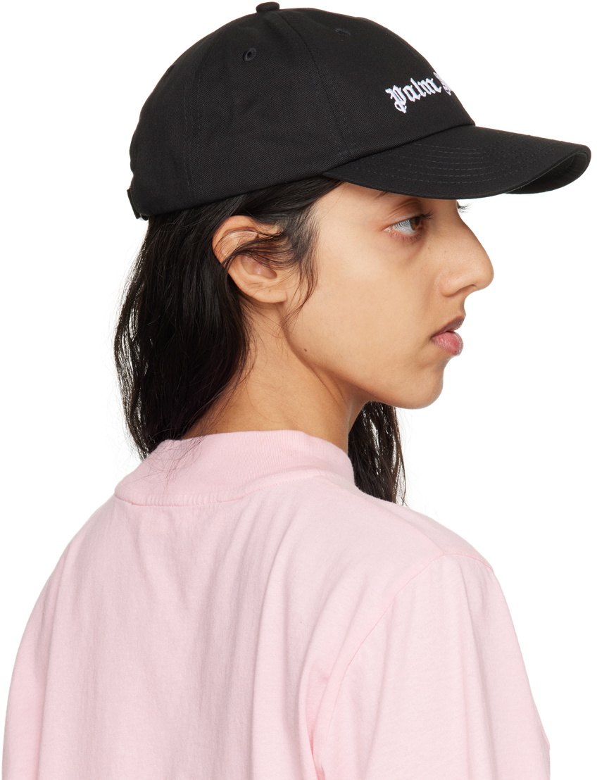 Palm Angels Black Classic Logo Cap Palm Angels