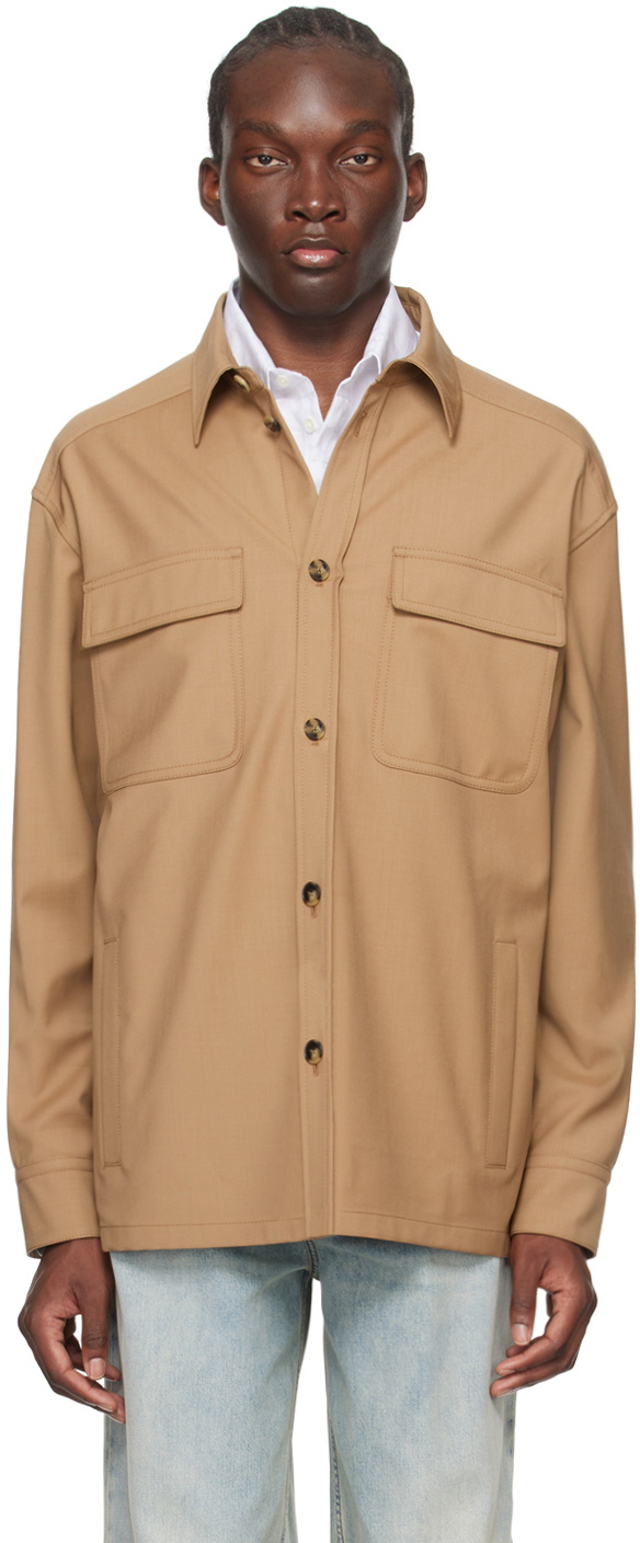 Valentino Beige Spread Collar Jacket Valentino