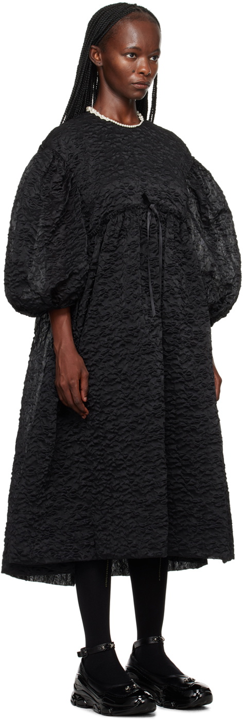 Simone Rocha Black Bow Midi Dress Simone Rocha