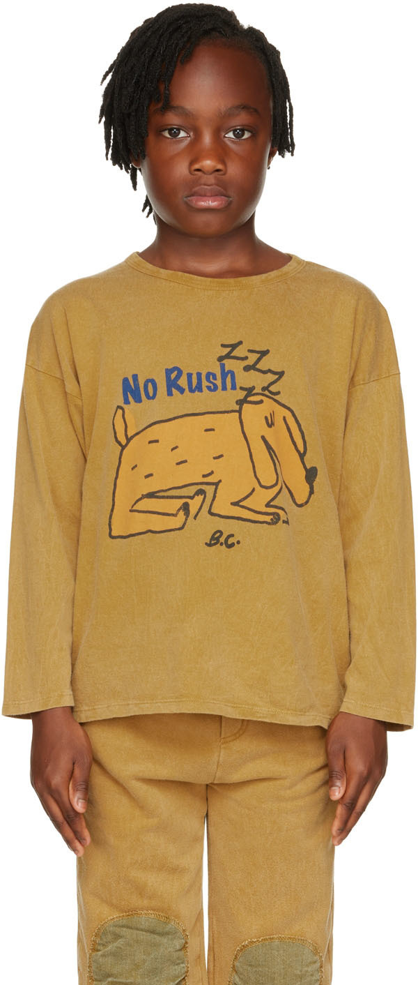 Bobo Choses Kids Yellow Sleepy Dog T-Shirt Bobo Choses