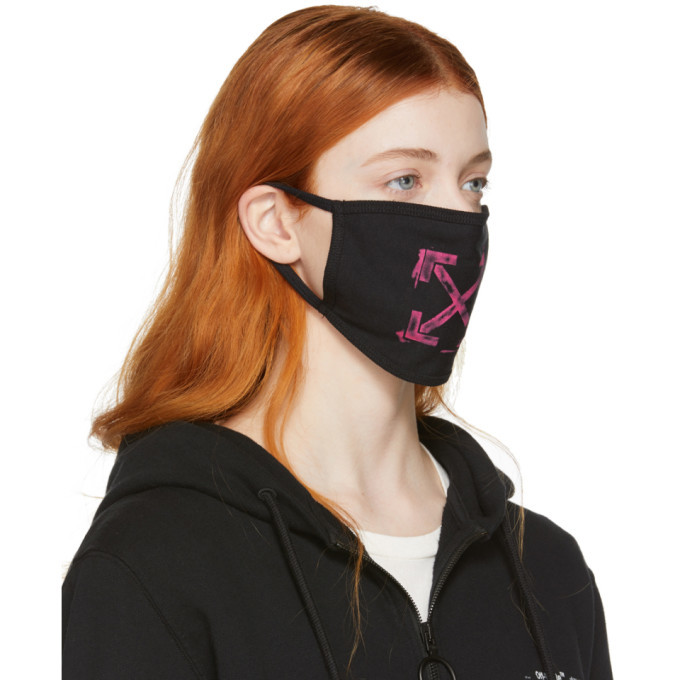 Off-White Black Stencil Arrows Mask Off-White