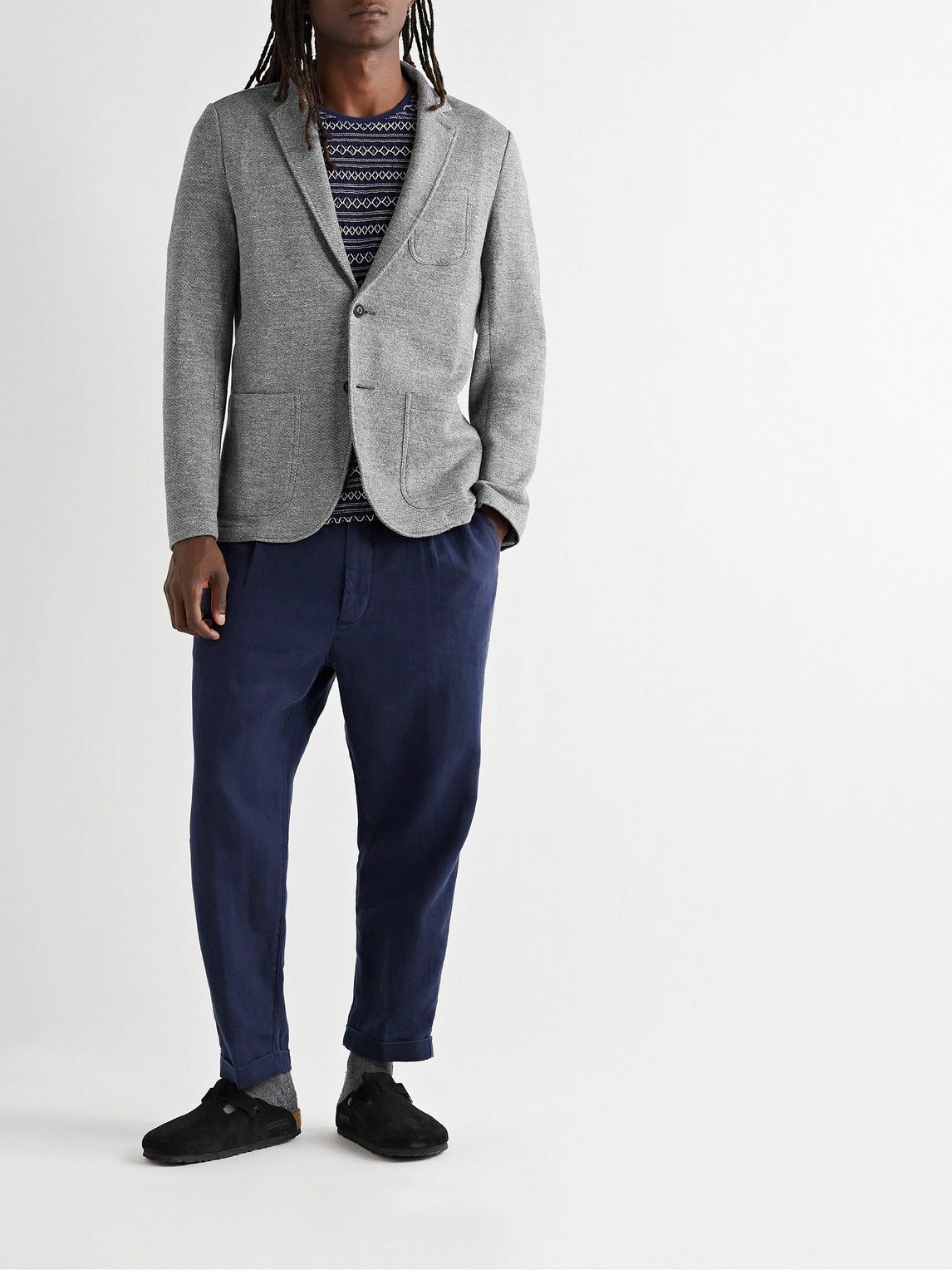 Faherty - Inlet Slim-Fit Cotton-Blend Blazer - Gray Faherty